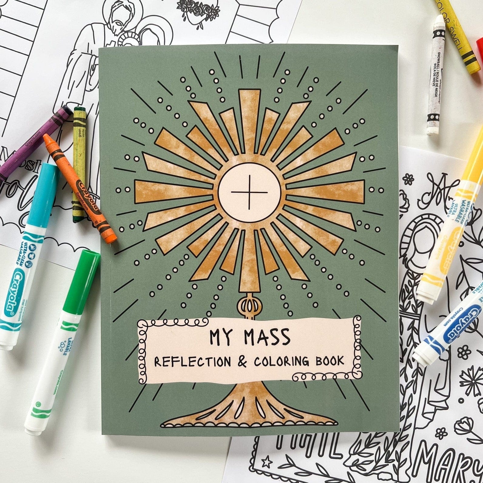 Catholic Coloring Book | My Mass Reflection Coloring Book – Marie Madeleine